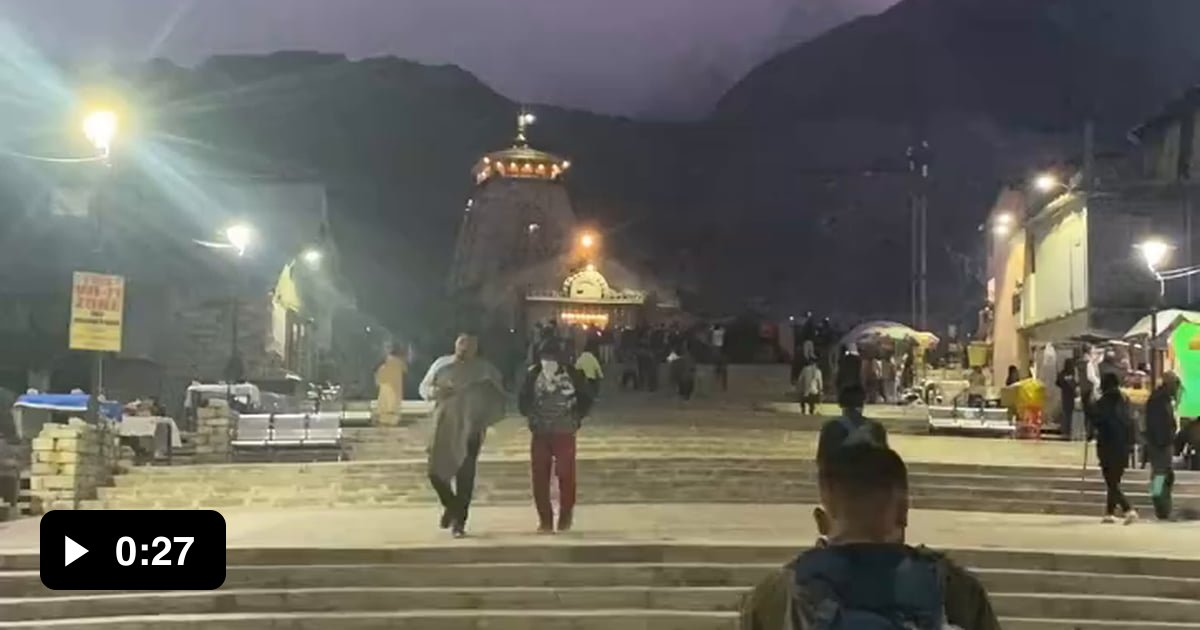 Early morning view of Kedarnath temple, India estimated to be built in ...