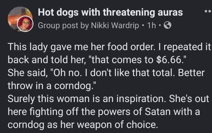 Fighting evil with a corn dog - 9GAG