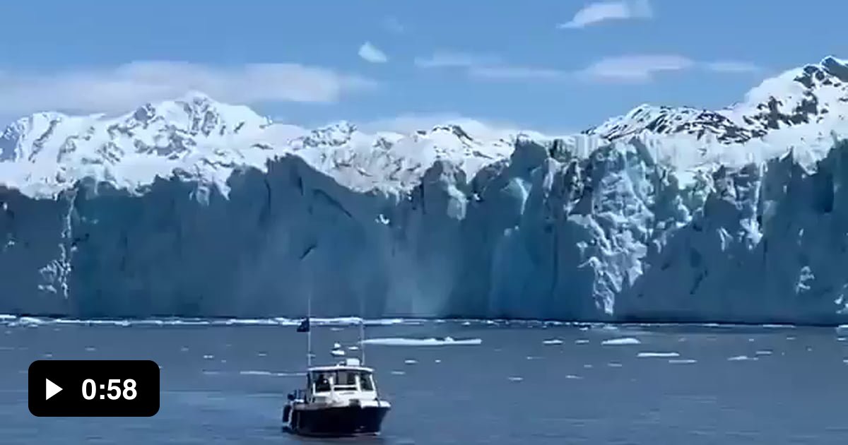 When iceberg falls off the cliff, it sinks due to momentum, but because ...