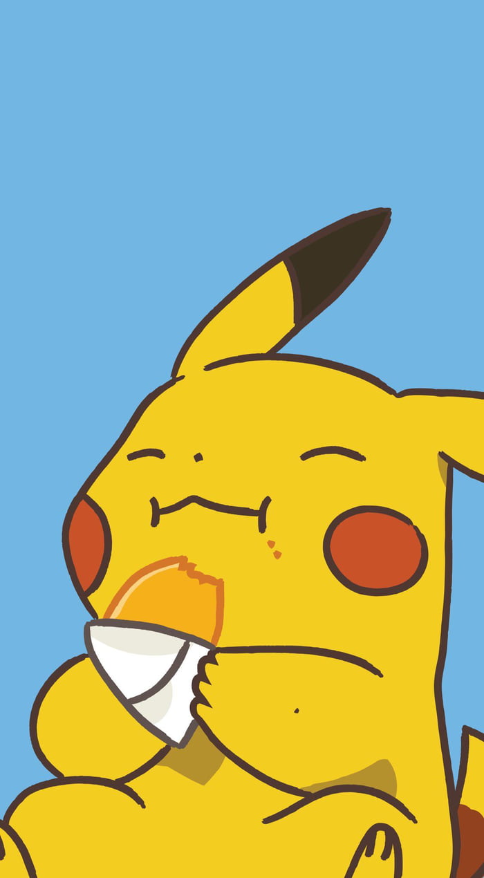 Pikachu eating 'Empanadas' (This is from a Venezuelan artist ...