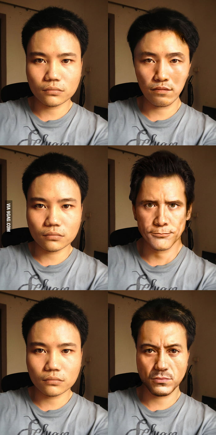 Not sure I'm Stephen Chow, Jim Carrey, or Robert Downey Jr... - 9GAG