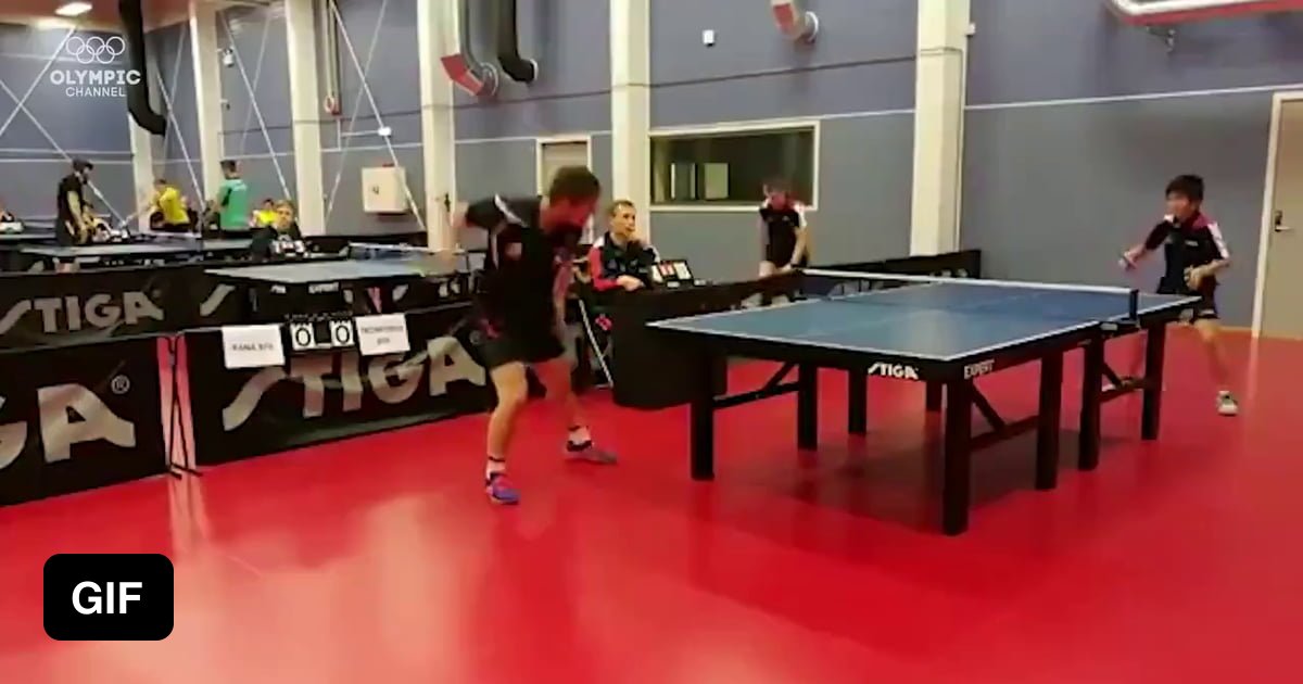 Teen pulls off incredible under-the-table ping pong shot - 9GAG
