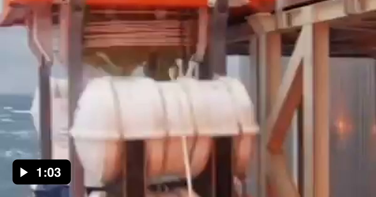 Escape chute used on oil rigs lets 159 people escape from 80 meters in ...