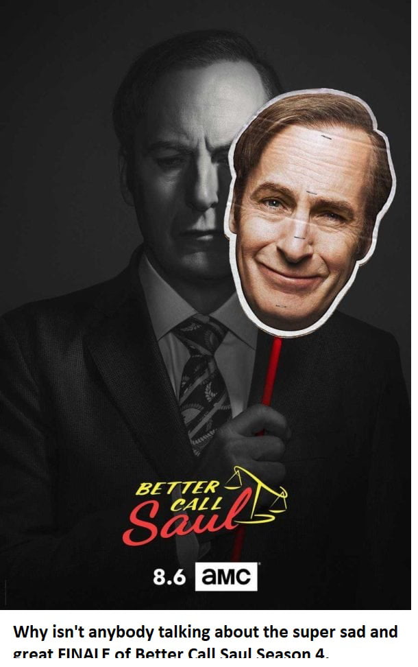 Better Call Saul. The BEST SHOW of this year. Sad, real, gritty and Low ...