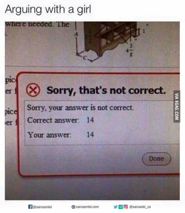 That's not correct - 9GAG
