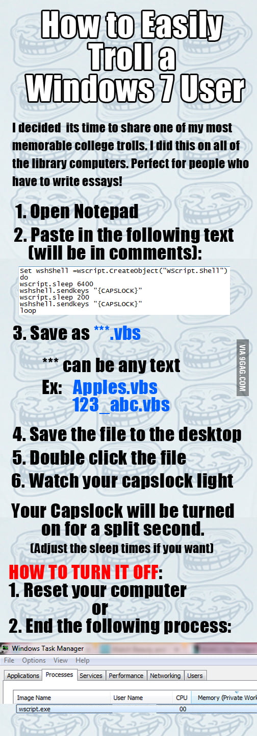Troll Windows 7 User - 9GAG