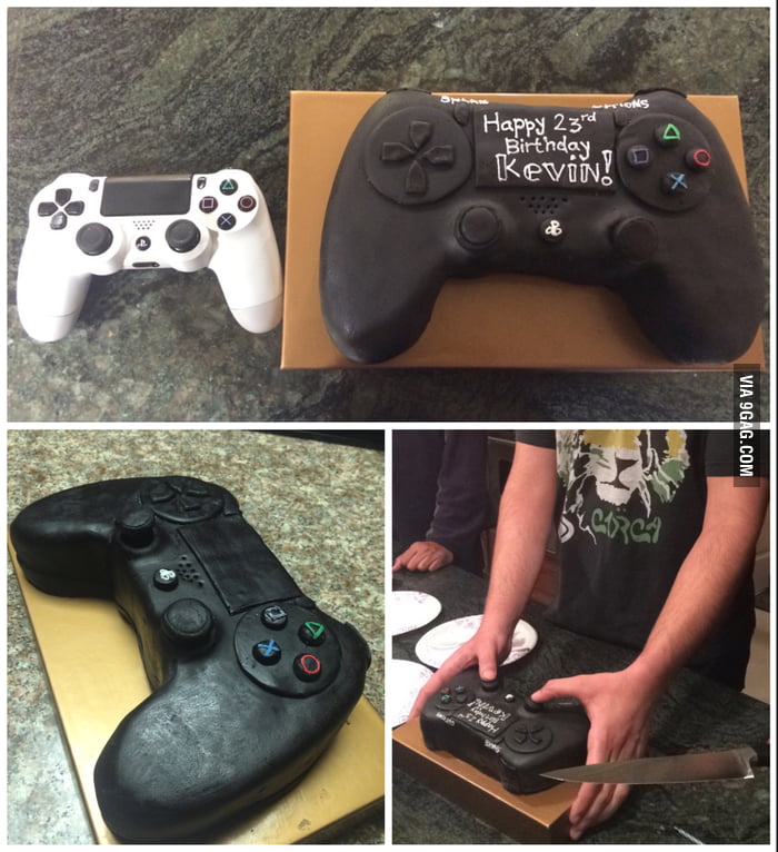 Ps4 controller cake I made for my boyfriend's birthday last year! - 9GAG