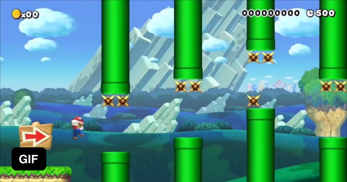 Flappy bird inspired level in Super Mario Maker - 9GAG