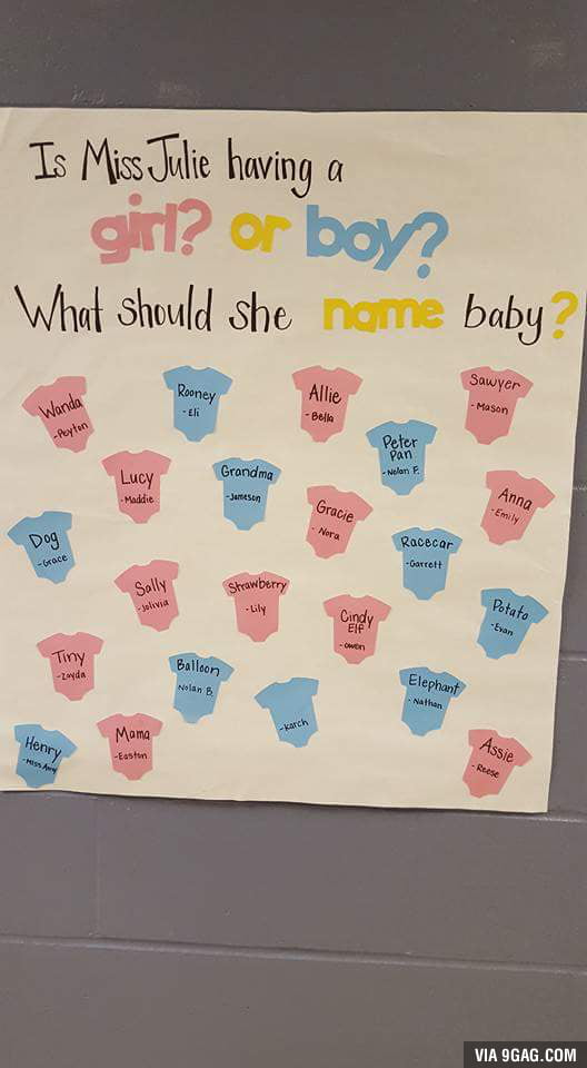 A Preschool Teacher Asked Her Students To Suggest Names For The Baby a-preschool-teacher-asked-her-students-to-suggest-names-for-the-baby