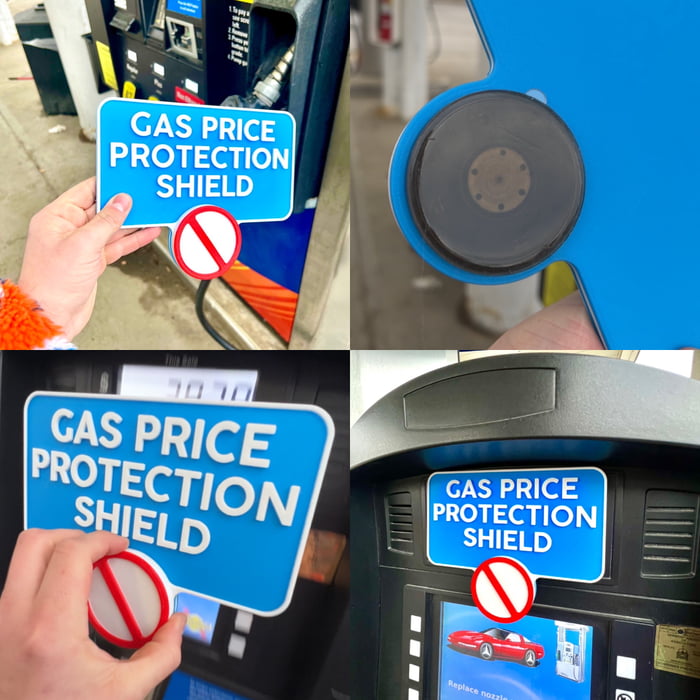 I invented the Gas Price Protection Shield to help ease the pain at the ...