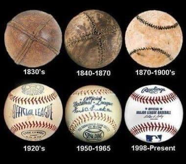 The evolution of the baseball - 9GAG