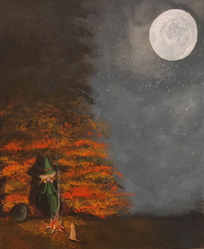 Snufkin by the fire - 9GAG