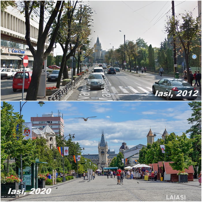 Iasi, Romania - Before and after - 9GAG