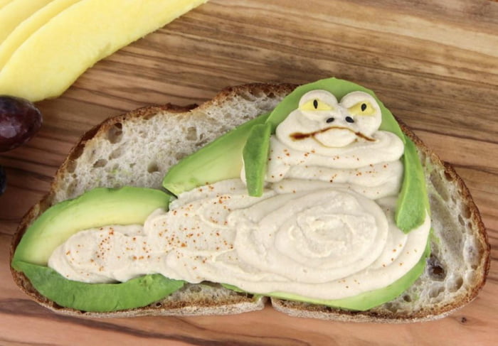 This avocado and hummus toast posted on the official Star Wars ...