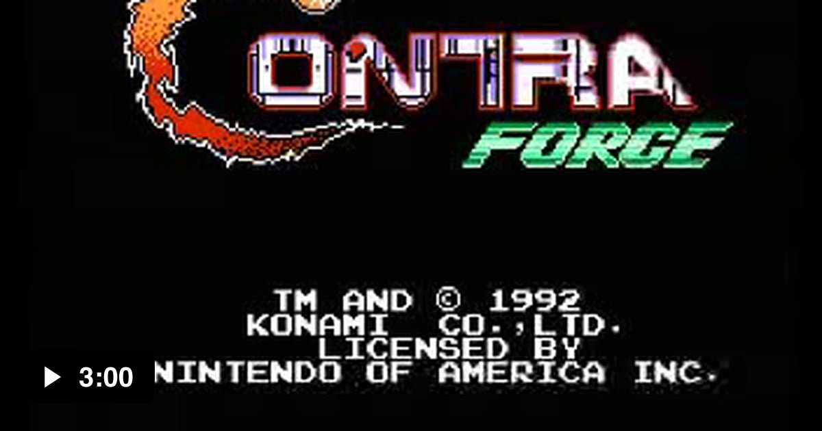 *NES NOSTALGIA* Contra Force - stage 1 ost - 9GAG