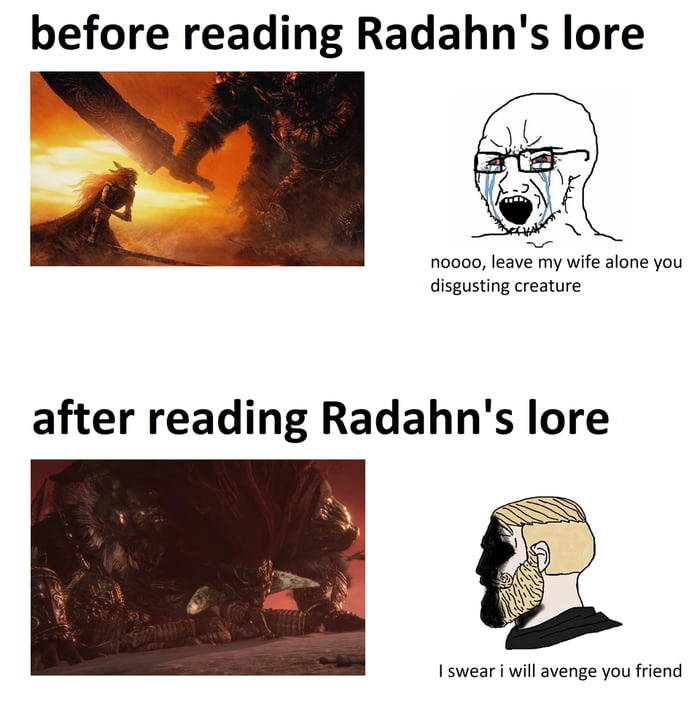 Did you hear the tragedy of Radahn? - 9GAG