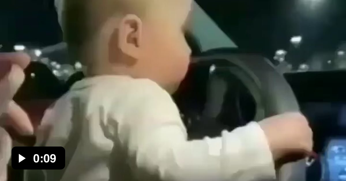 This baby knows exactly how to horn - 9GAG