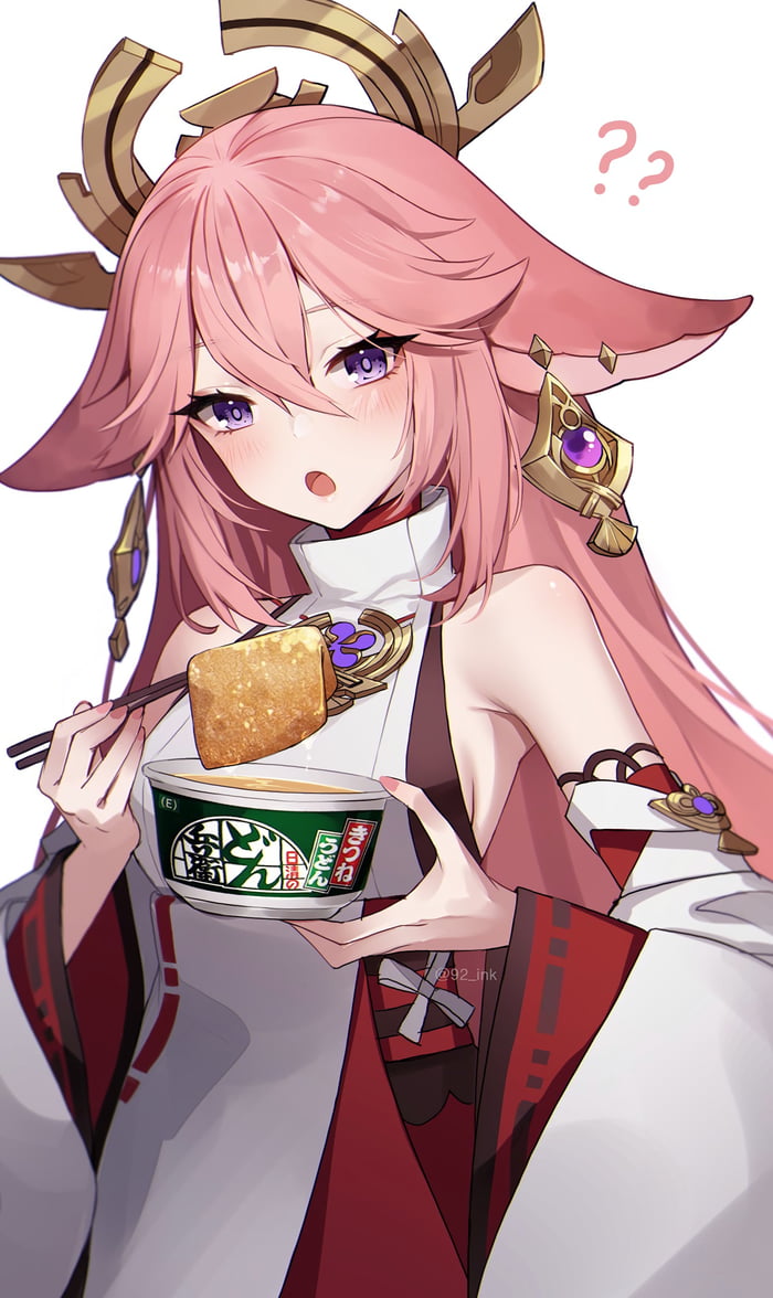 "Food lover" Yae Miko - 9GAG