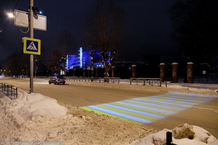 Projected crosswalk - 9GAG