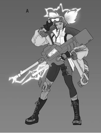 Zeri concept art has a f**king P90 submachine gun - 9GAG