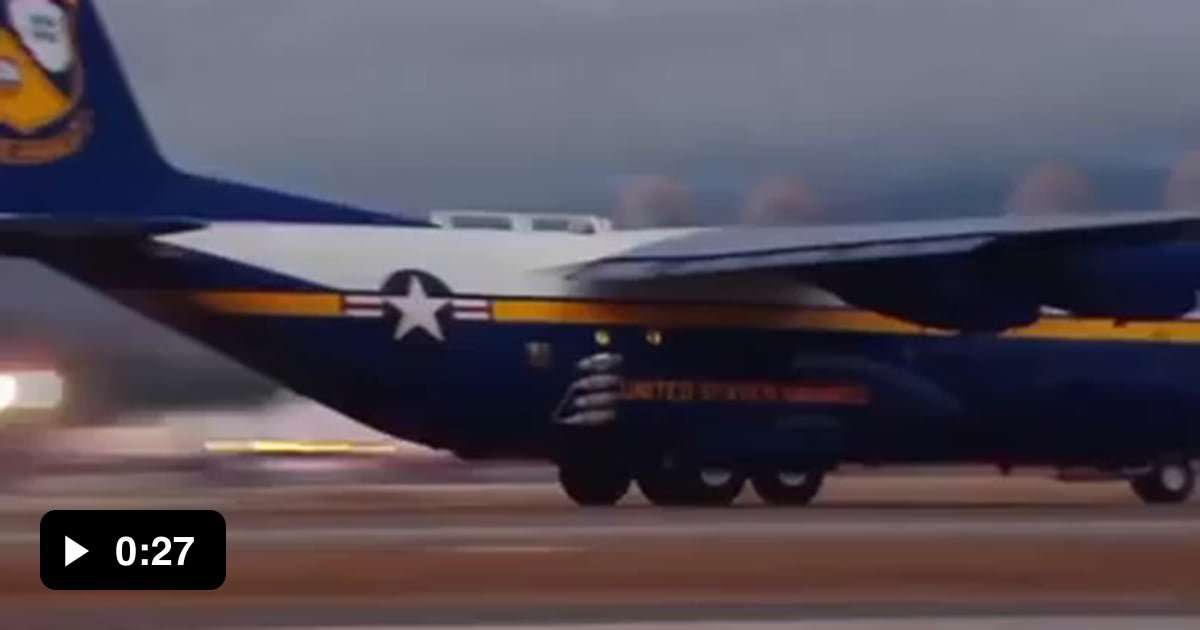 Lockheed C-130 Hercules using JATO (jet-assisted take-off). - 9GAG
