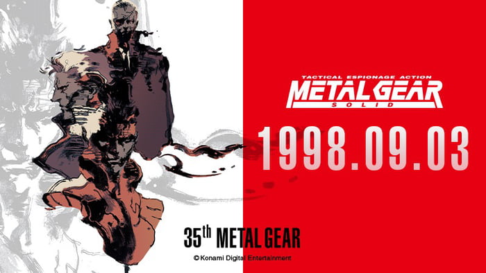 Not just MGS birthday today, but tactical espionage action was born ...
