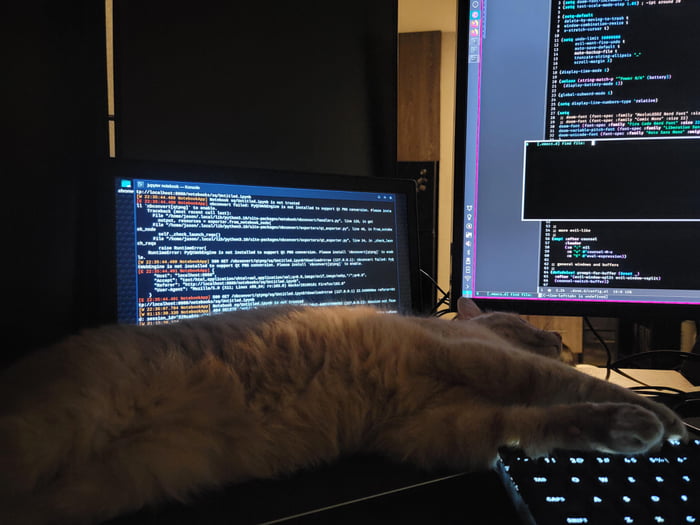 Programmer burn out. He works until he falls asleep every night. - 9GAG