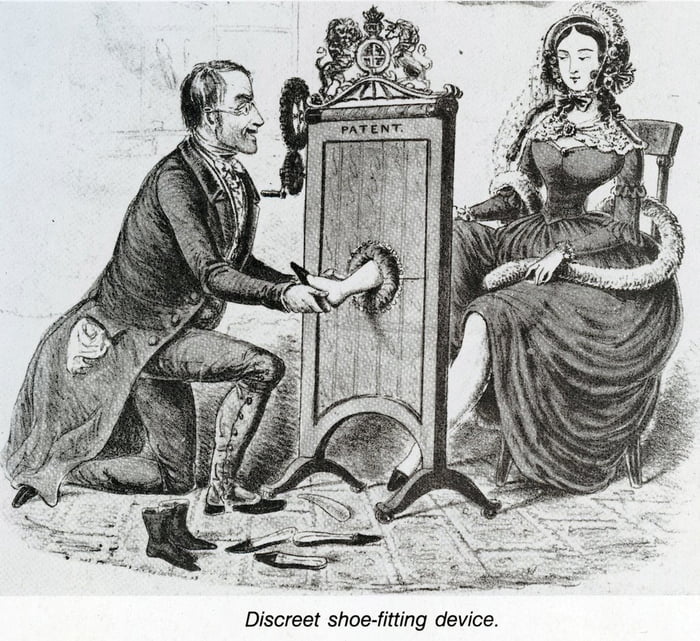 In the victorian era, there would be modesty screens like this in shoe ...