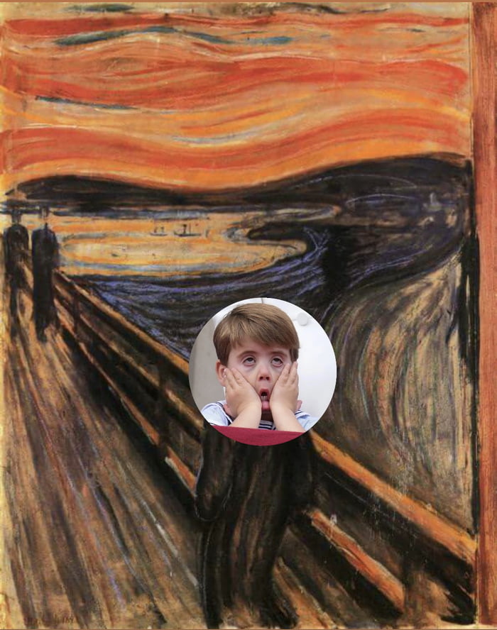 Prince Louis doing “The Scream” face - 9GAG