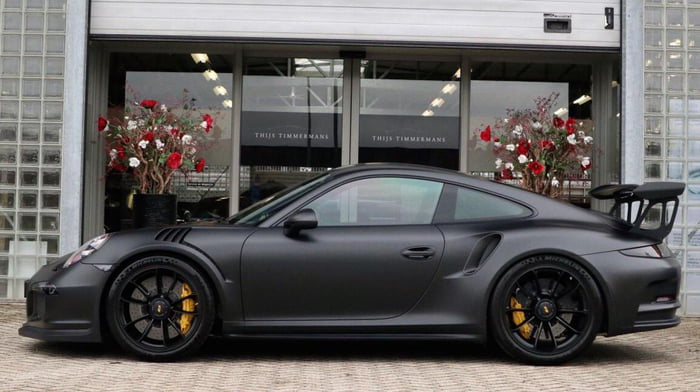 Matte Black Porsche GT3 RS (1155x646) - 9GAG