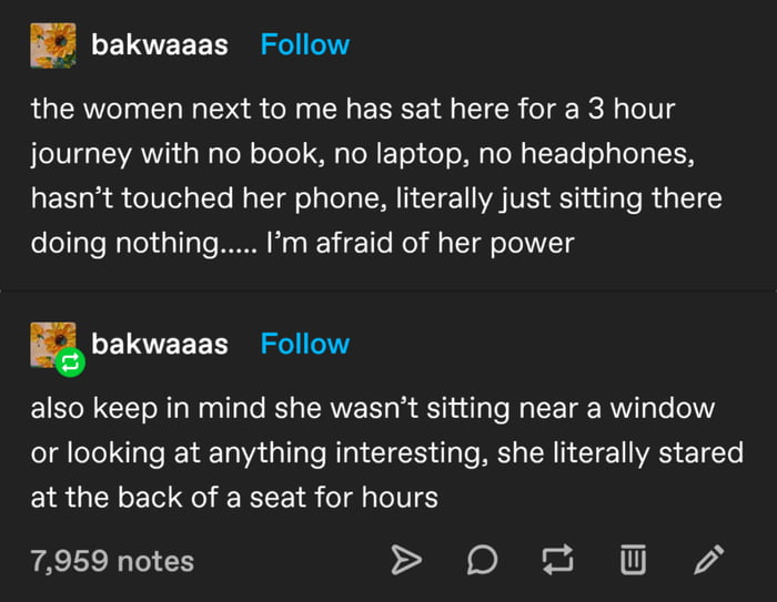 Just a woman, the supreme master of concentration - 9GAG