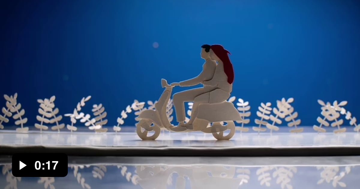 Paper craft stop motion - 9GAG
