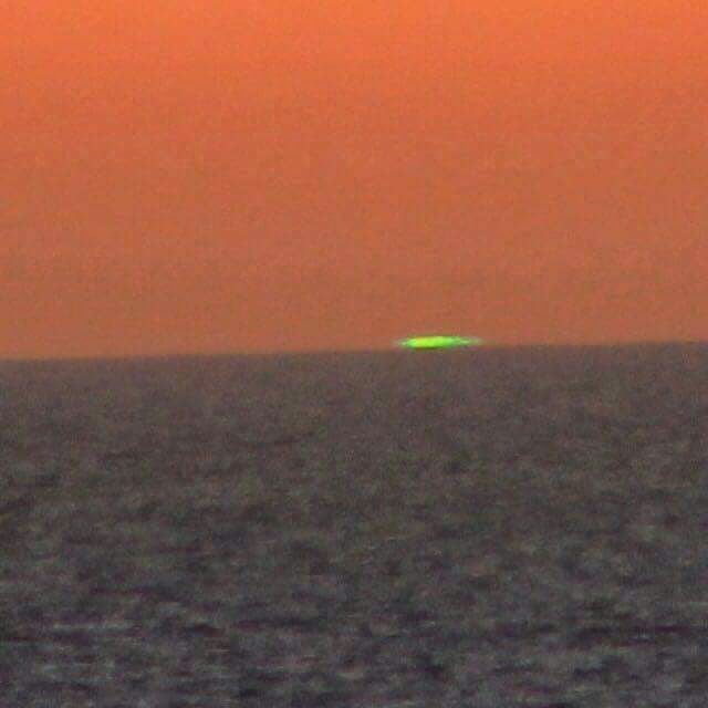 The legendary 'green flash!' picture taken in Tampa Bay, Florida. More ...