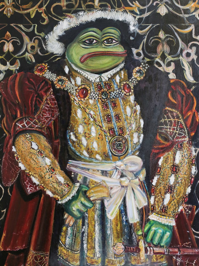 Just finished this huge Pepe /oil on canvas/ 60x80 cm. Bless the Green ...