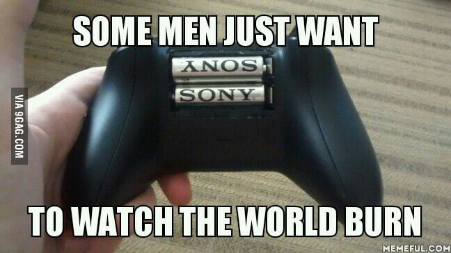 When I saw the Xone controller with Sony batteries - 9GAG