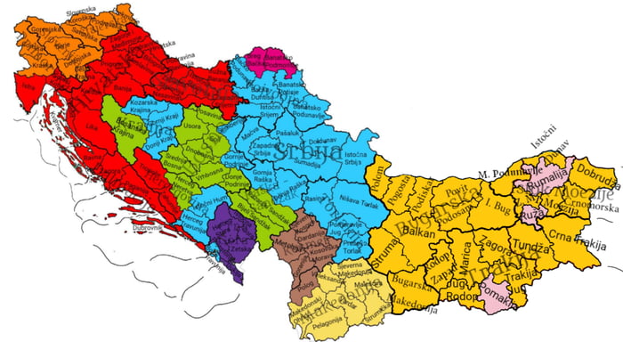 Ethnolinguistic Map Of Yugoslavia