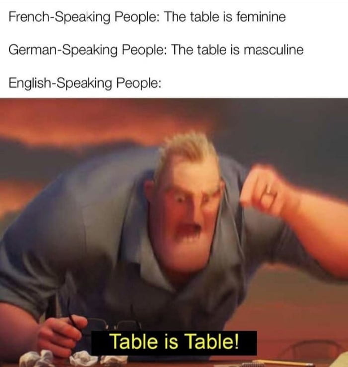 Table is Table - 9GAG