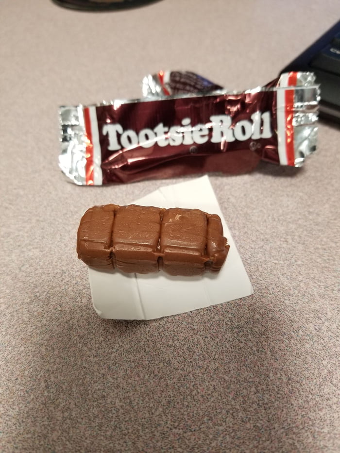 Hey get a load of this....literally...why does my tootsie roll look ...