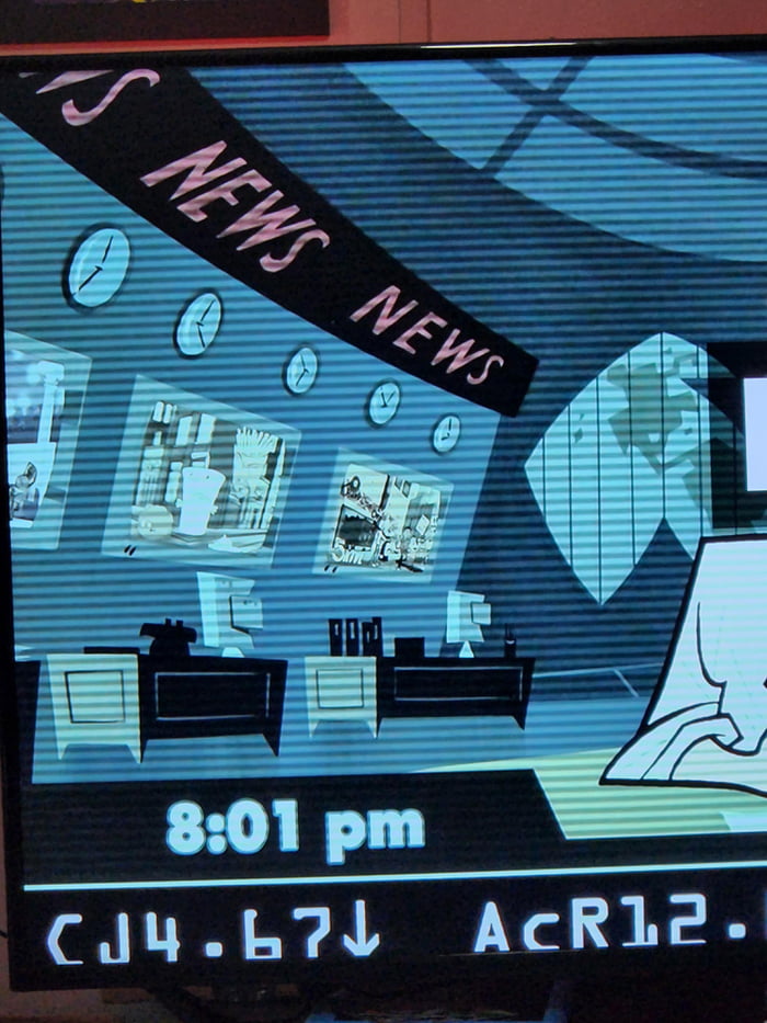 Powerpuff Girls The Movie (2002) has ATHF on the news screens - 9GAG