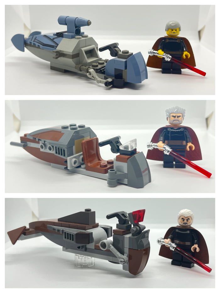 Evolution of Count Dooku’s Flitknot Speeder - 9GAG