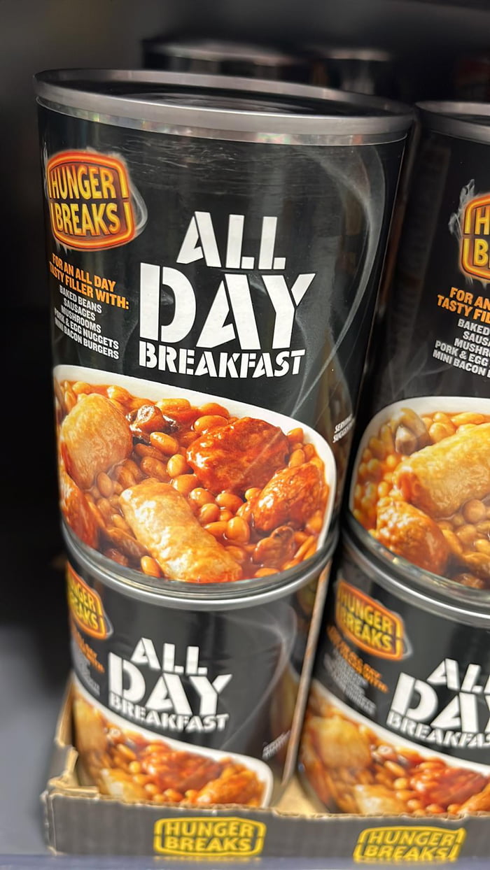 Own up... Whos tried this all day breakfast in a tin - 9GAG