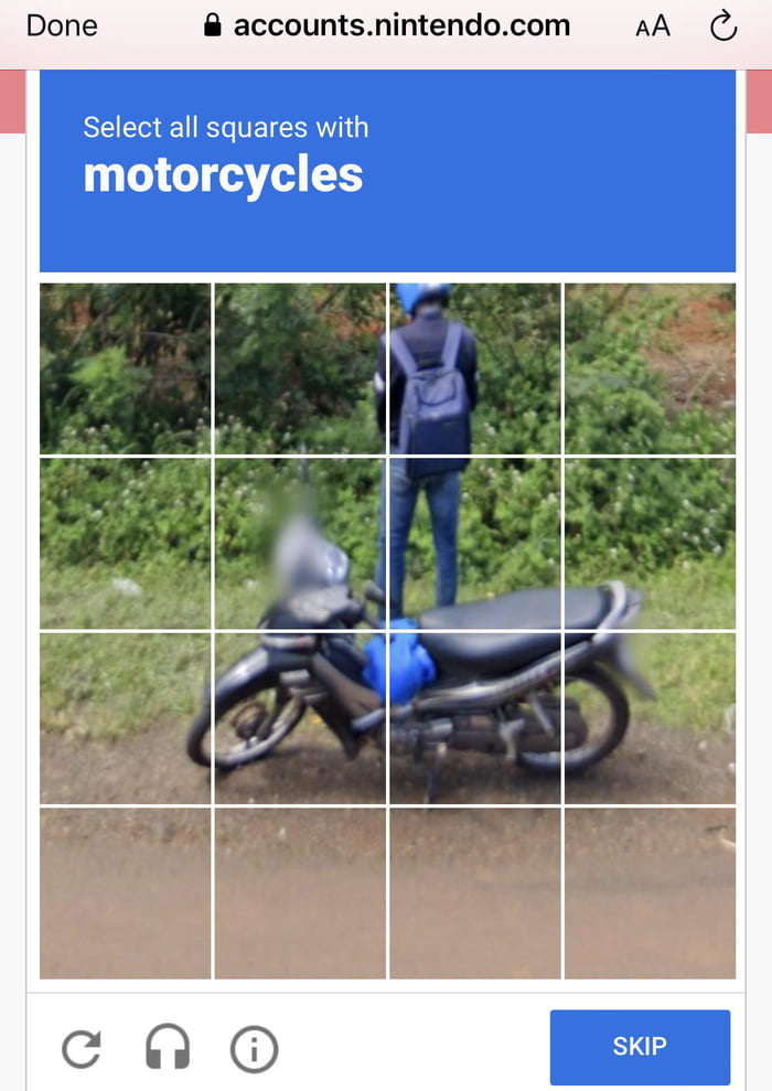 The Nintendo Captcha System gave me an image of a dude taking a leak ...