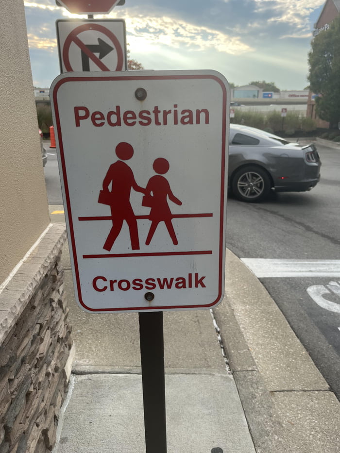 It’s taking up the entire side walk - 9GAG