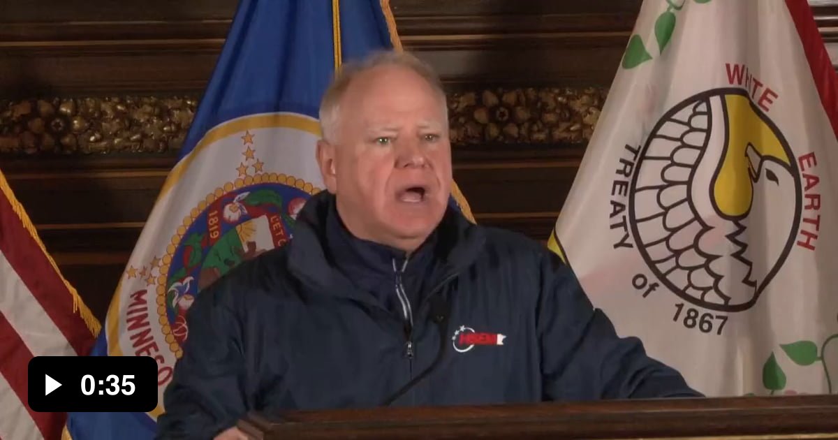 Gov. Tim Walz threatens Republicans who don't support gun control in a ...