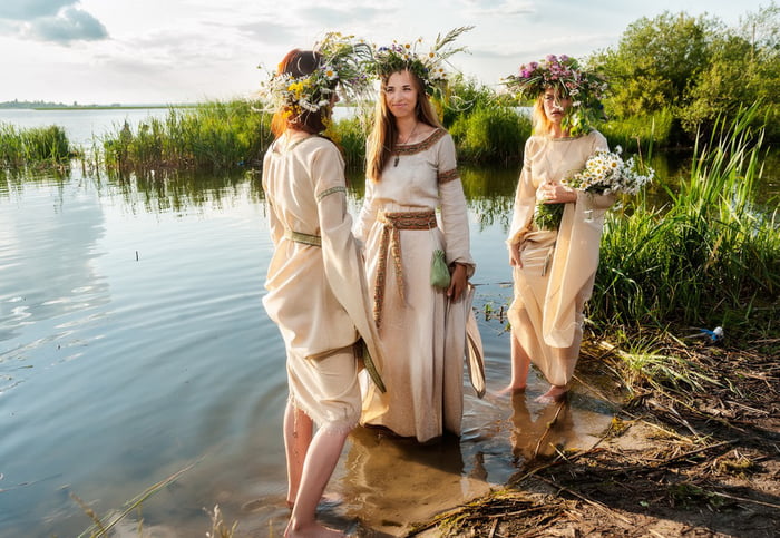 Celebrating solstice in slavic culture was real fun. Especially looking ...