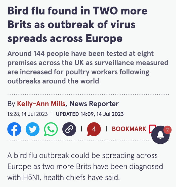 >of 700 infected with H5N1 200 have died >Finland outbreak >Ireland outbreak >UK outbreak All in ...