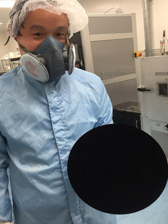 Basketball that has been sprayed with Vantablack looks like a dark ...