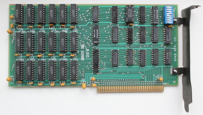 64KB Memory Expansion Board for IBM PC (1981-82) - 9GAG