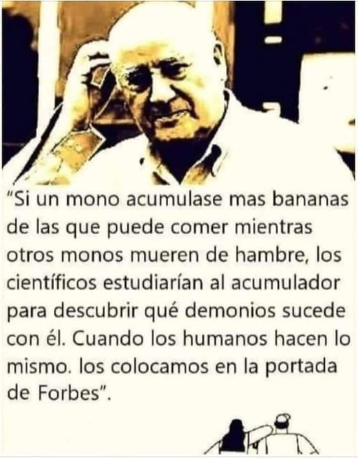 El mono es pobre porque quiere. Si el presidente mono reparte las ...