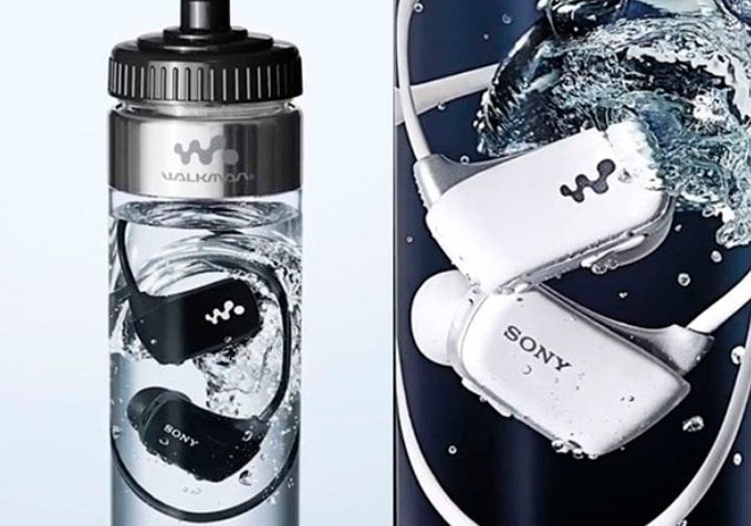 Sony sold its waterproof Walkman in a bottle of water to prove it was ...